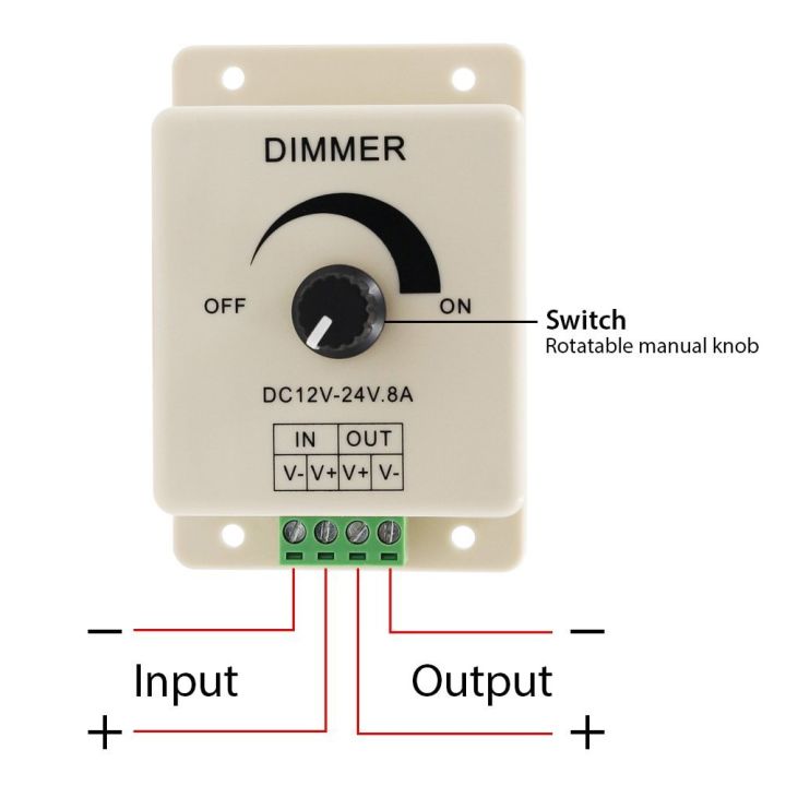 DC-DC 8A Voltage Regulator DC 12V~24V Voltage Stabilizer 8A Power ...