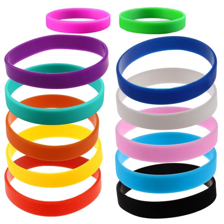 Silicone Rubber Wristband Bangle Black | Daraz.lk