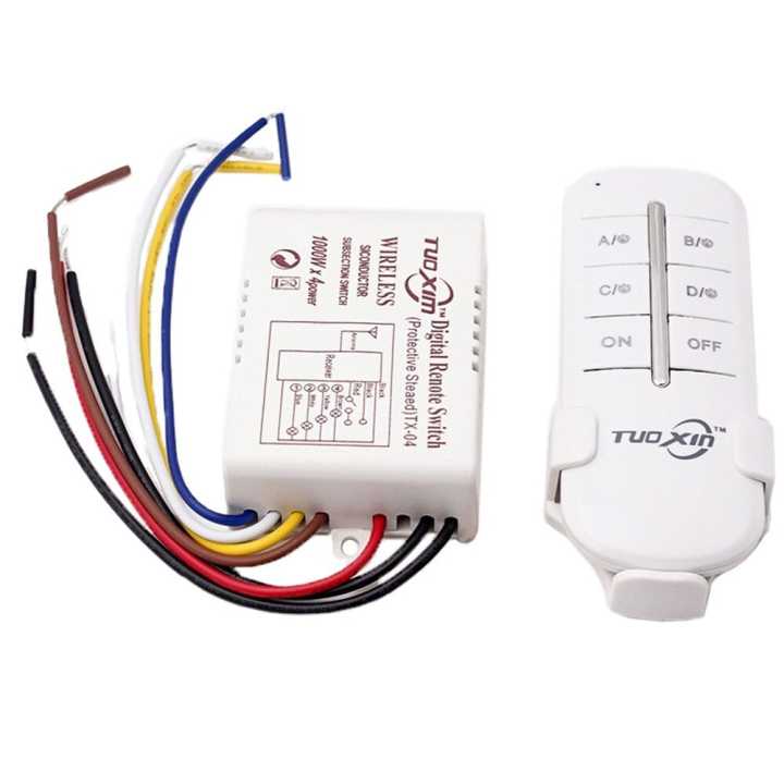 Digital Remote Control Light Switch Wireless ON OFF Remote Control ...
