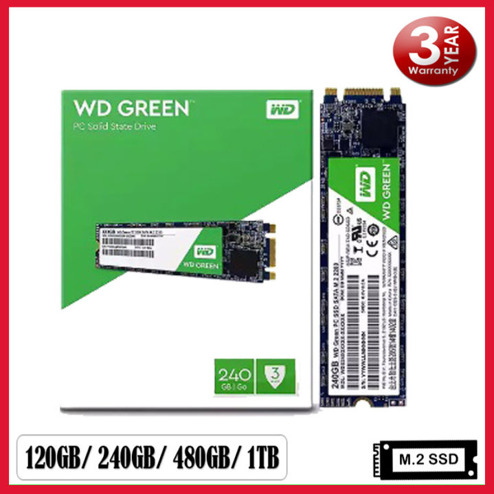 WD Western Digital M.2 2280 SATA III SSD (NGFF) 120GB/ 240GB/ 480GB/ 1TB- Up to speed 550mb/s ...