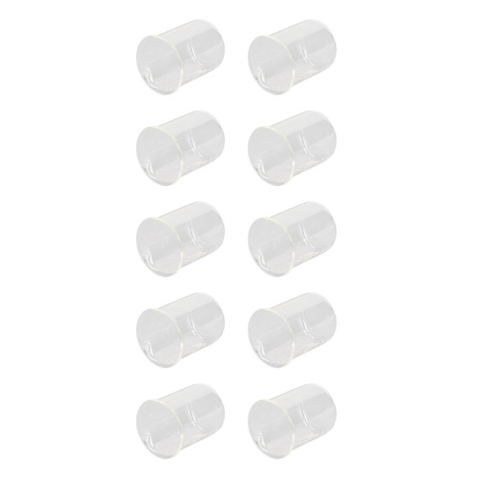 10Pcs/set Lab Glass Beaker 50ml Thick Experimental Graduated Cylinder ...