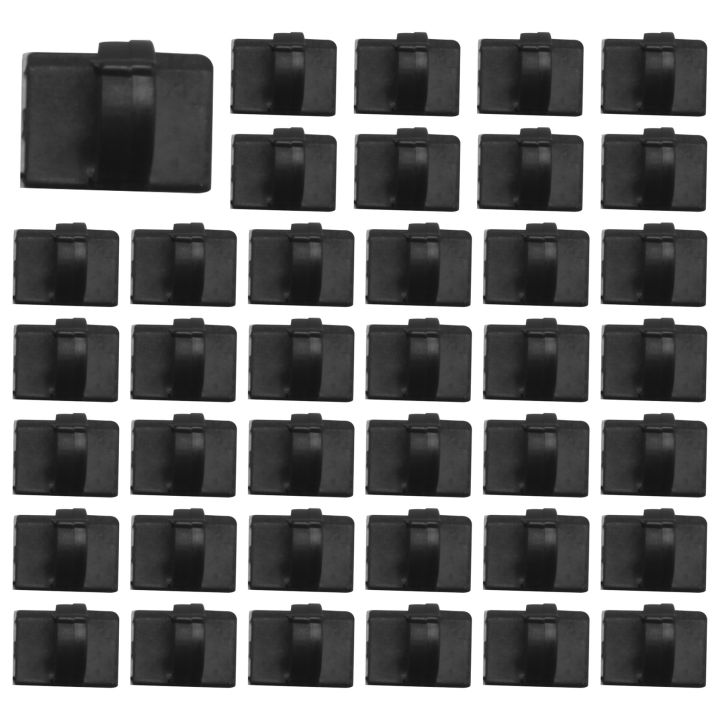 NXFDSIOZ 50 pcs. Self Adhesive Cable Clamp Plastic Rectangular Cable ...