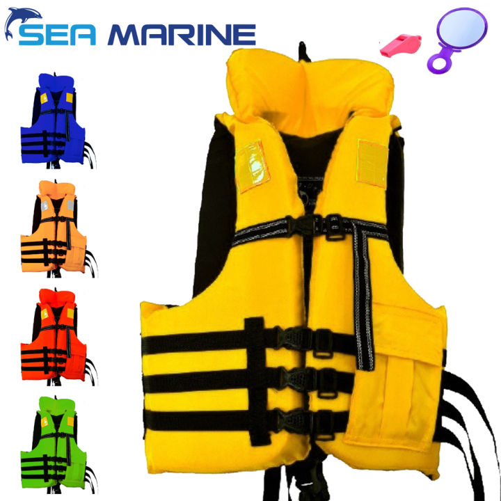 Sea Marine High Quality 6 Buckle Adjustable Life Saving Jacket Survival ...