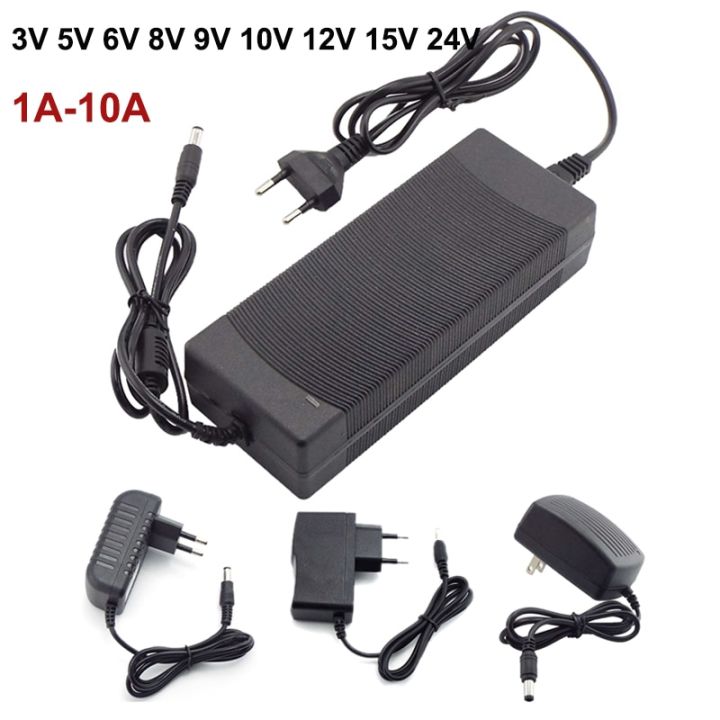 AC DC 3V 5V 6V 8V 9V 10V 12V 15V 24V Power Supply Adapter 1A 2A 3A 5A ...
