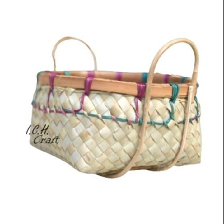 Avurudu Kavili Box, Handmade Straw Woven Storage Basket with Lid, Gift ...