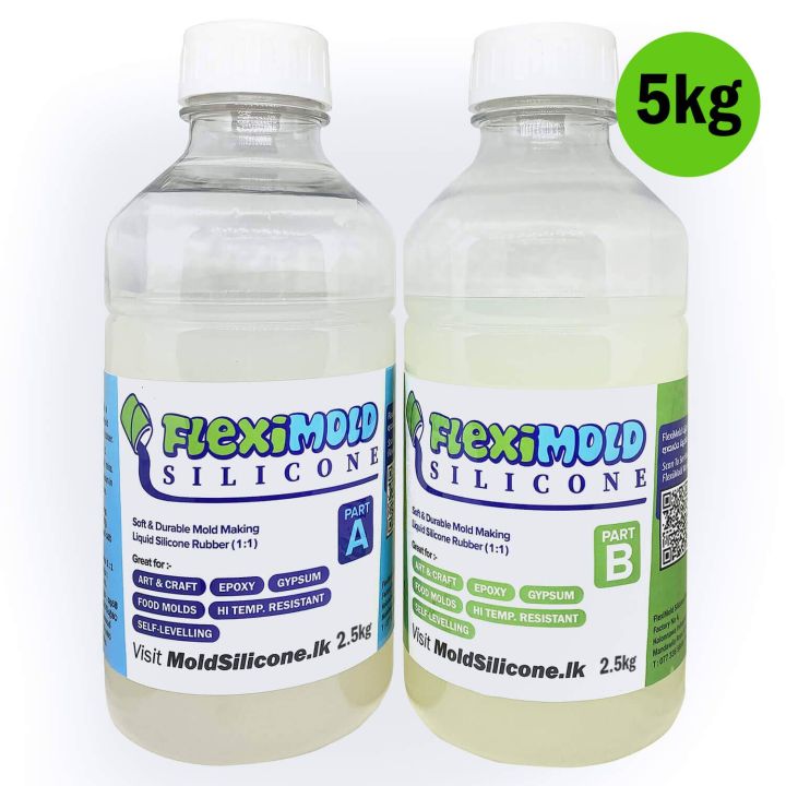 5KG FlexiMold Liquid Silicone Rubber RTV 2 For DIY Cement, Epoxy Resin ...