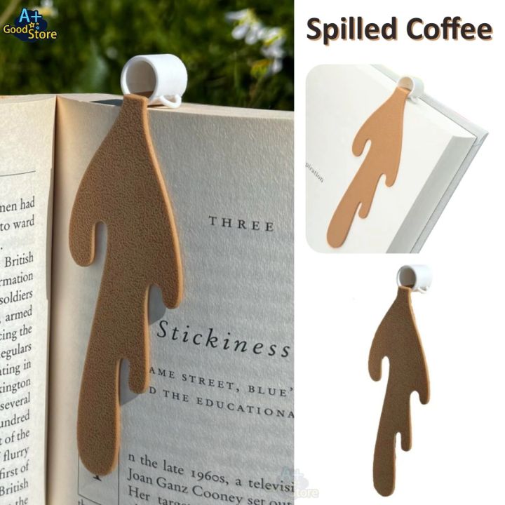 【SkinHorizon】New Spilled Coffee Bookmark Corner Marker For Reading ...