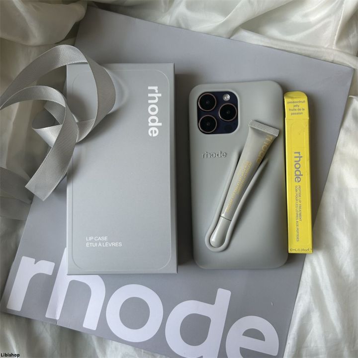 NEW LibishopPortable Rhode Lip Gloss Silicone Phone Case for iPhone 16 ...