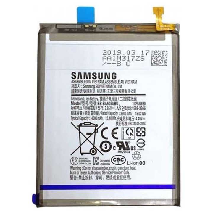 Samsung Galaxy A50 SM-A505F/DS Battery Model EB-BA505ABU (4000mAh) | Daraz.lk
