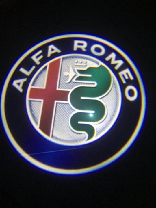Alfa Romeo LED Car Door Logo Light Welcome Light LED Puddle Lights for ...
