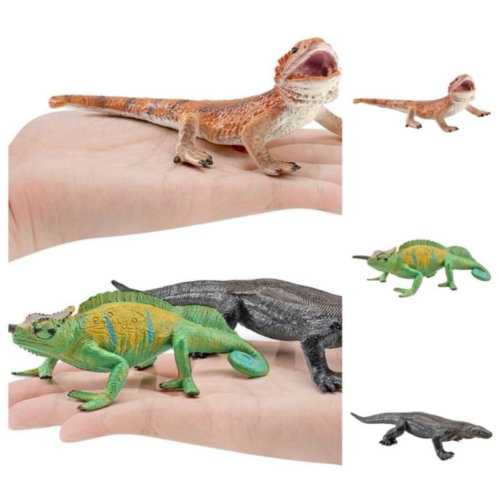 Sculpture PVC Simulation Wild Reptile Model Statue Handmad Lizard ...
