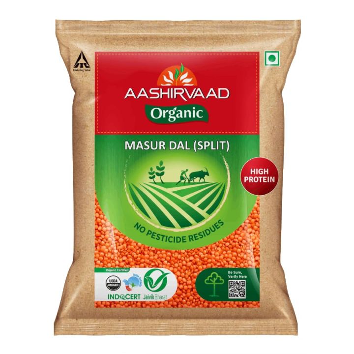 Aashirvaad Organic Masur Dal, 1kg SAM | Daraz.lk