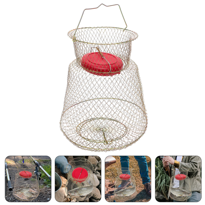 【VintageEssence】Fishing Netting Metal Fish Guard Portable Fish Catching ...