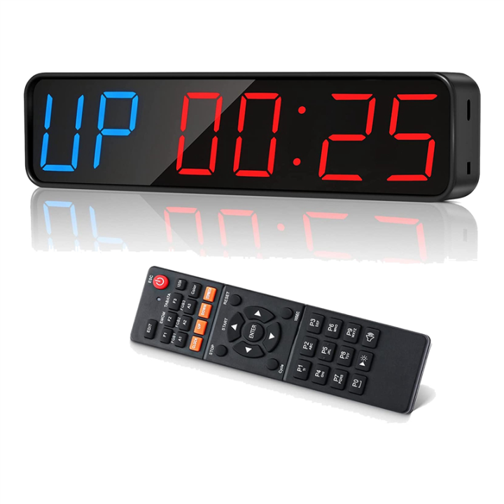 Portable Interval Timer Plastic Gym Timer Large LED Digital Anti ...