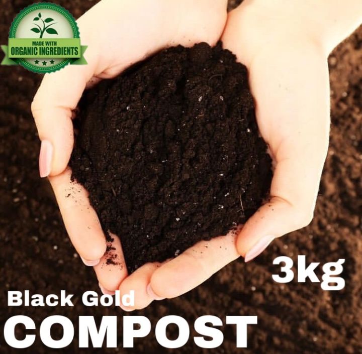 100% Organic Black Gold compost fertilizer 3kg , suitable for any ...