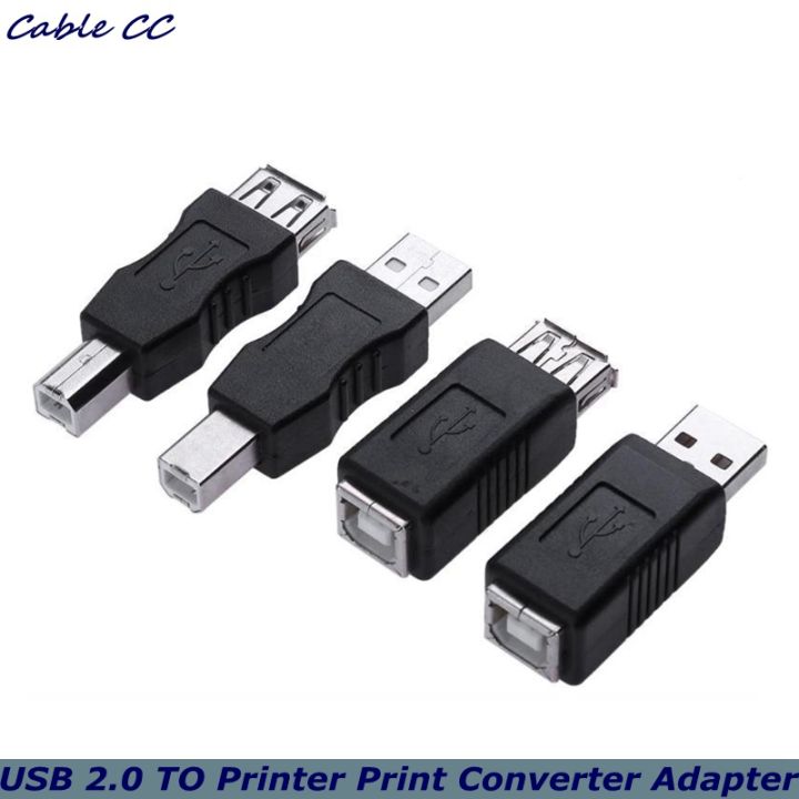 USB2.0 A Male A Female to B Female Printer Print Converter Adapter ...