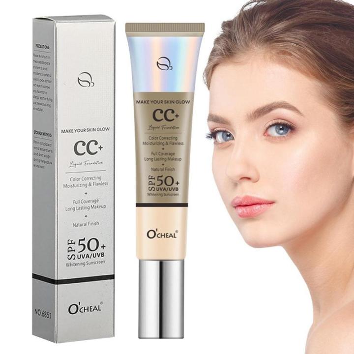 CC Cream Concealer Color Correcting Cream SPF 50 Sunscreen Full ...