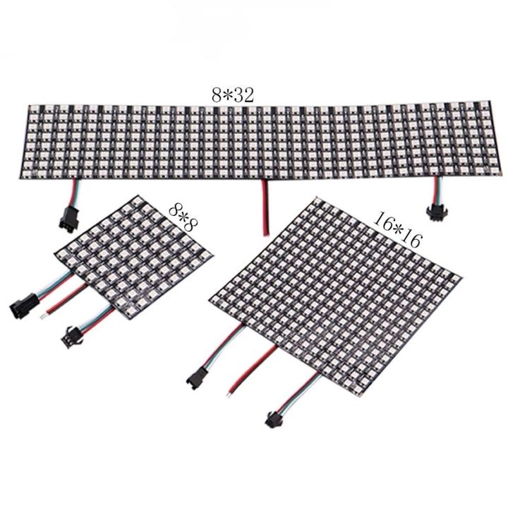 Individually Addressable Flexible 8x8 16x16 8x32 WS2812B RGB LED WS2812 ...