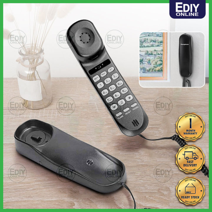 Home Office Rumah Corded Telephone Telefon Phone Basic Landing landline ...
