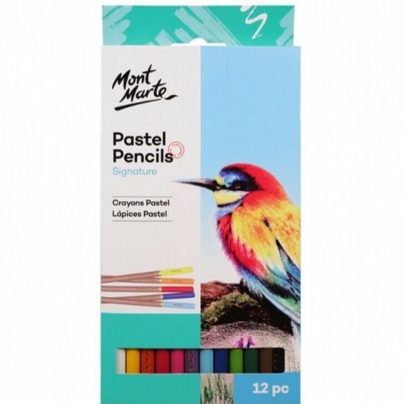 Mont Marte Pastel Pencils Signature 12 Color. | Daraz.lk