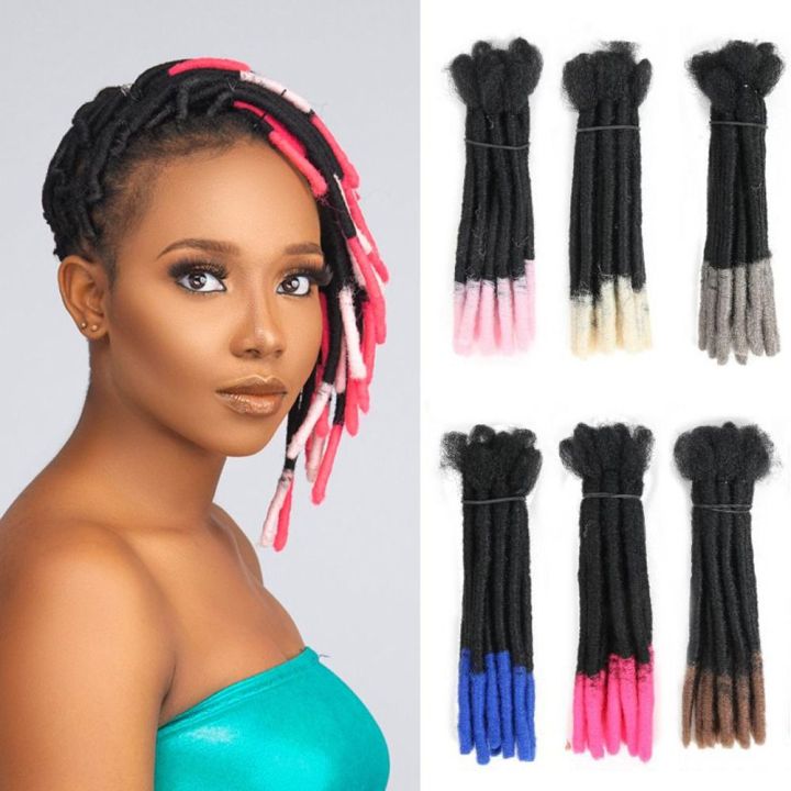 Stylish Grey DIY Afro Women Blonde Synthetic Hair Braids Natural Men ...