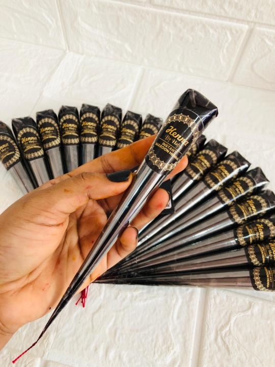 Instant Maroon Henna Cone | Daraz.lk