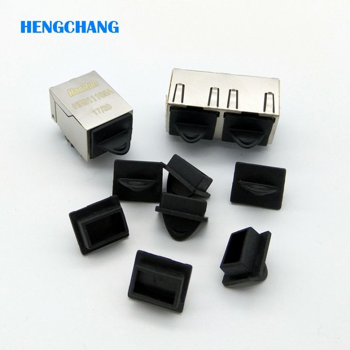 10pcs RJ45 connector dust cover RJ45 Network port connector protection ...
