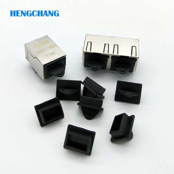 10pcs RJ45 connector dust cover RJ45 Network port connector protection ...