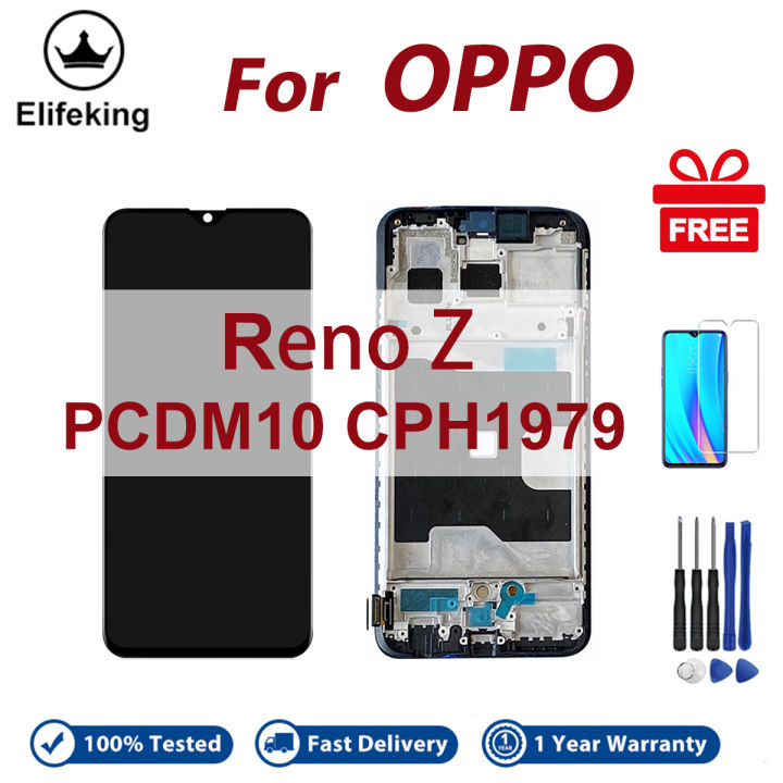 LCD With Frame For OPPO Reno Z PCDM10 CPH1979 Display Touch Screen ...