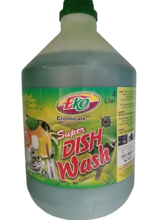 EKO Chemicals 100 % Original Dish Wash 4L / Dish Cleaning /Quick ...