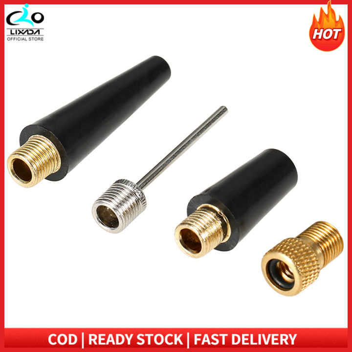 Lixada 4 PCS Needle Nozzle Adapter Kit Ball Inflation Pump Needle Valve ...