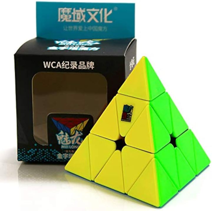 Moyu Pyraminx 3x3 Speed Cube Stickerless Meilong 3x3 Pyramid Puzzle ...