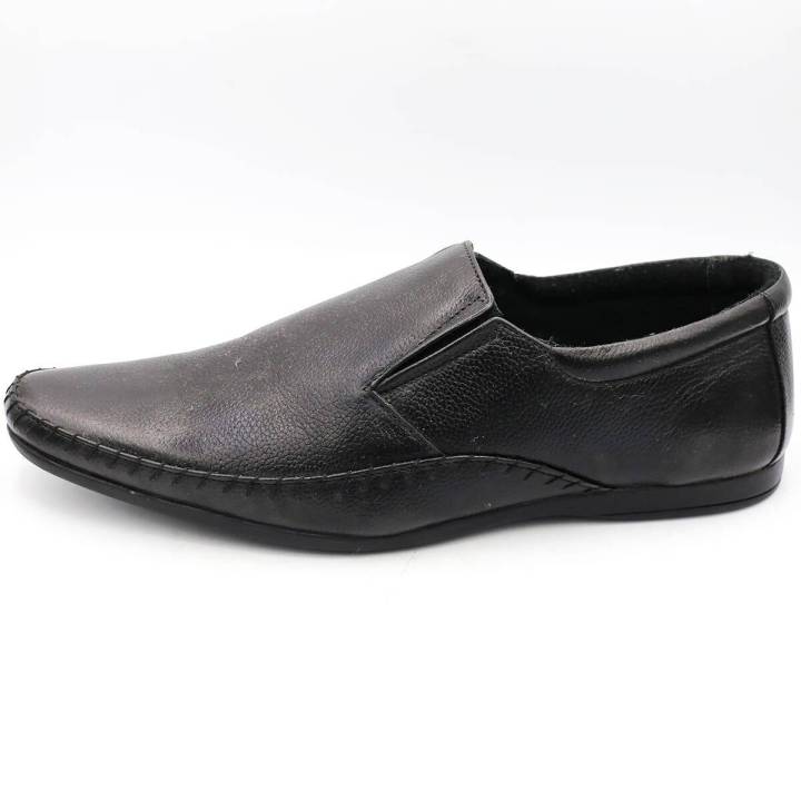 Pazz Pump Shoe Genuine Leather For Men - Black | Daraz.lk