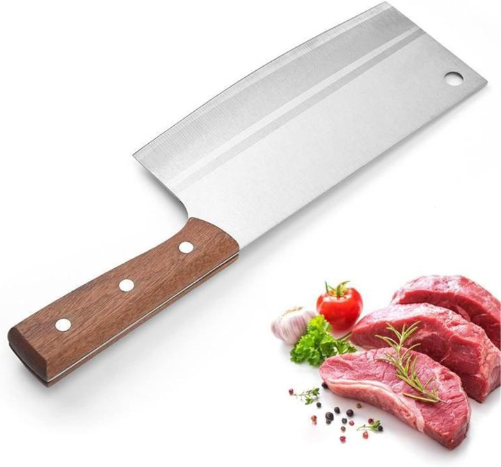 Cleaver Knife,Meat Cleaver Butcher Knife Handmade Forged Stainless ...