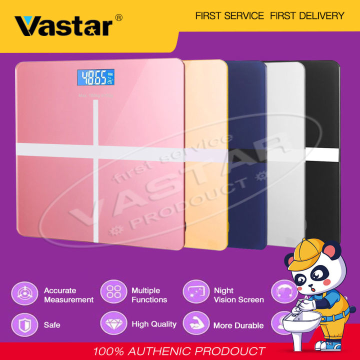 Vastar German Style USB Charging Series Digital Body Weighing Scale Scales LCD Display Bathroom ...