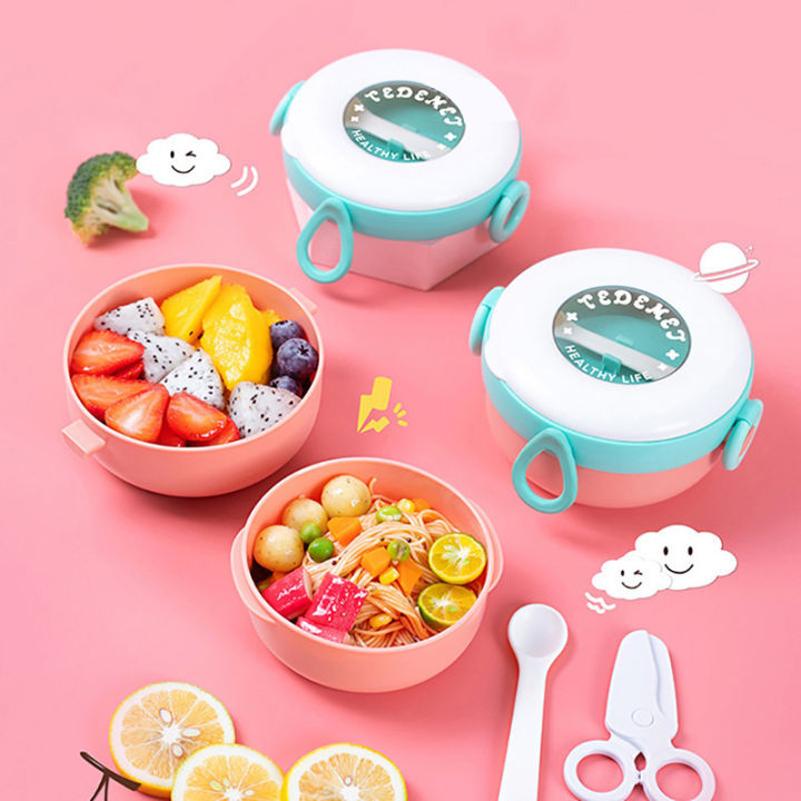 Children's Round 304 Stainless Steel Baby Food Bowl Set Baby Infant ...