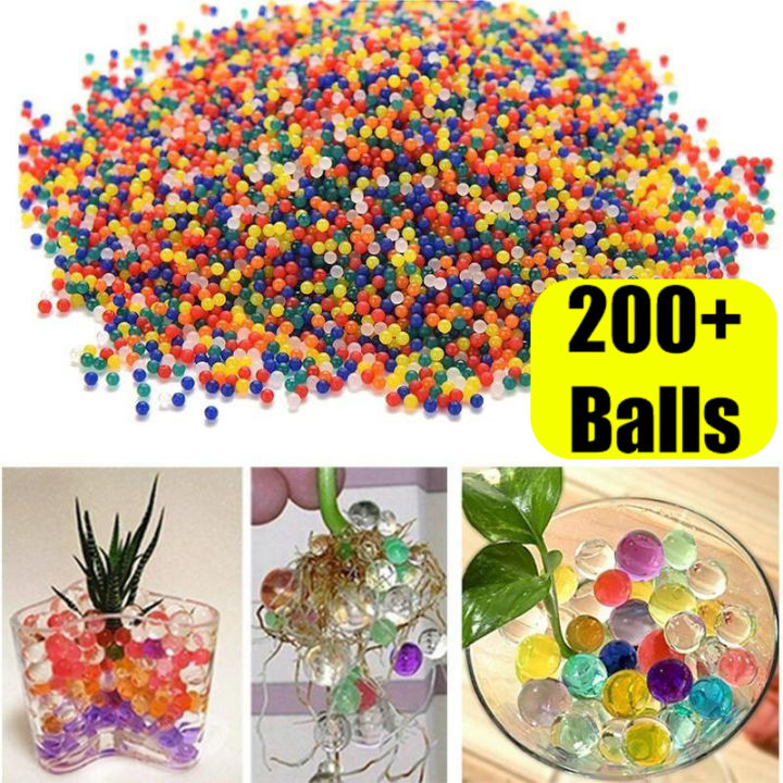 Magic Balls 200pc Pearl Crystal Soil Mud Plant Grow Balls Flower Plant ...