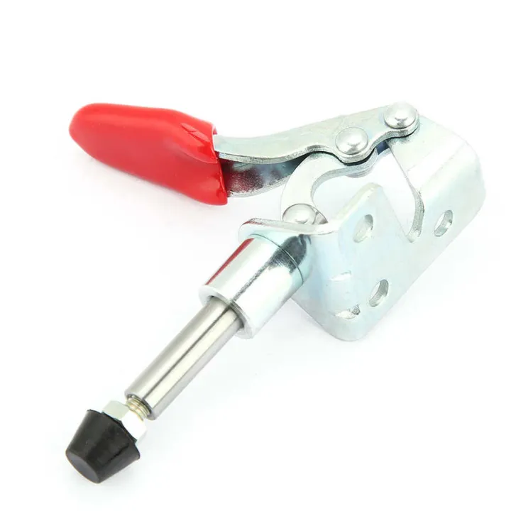 2Pcs Iron+ Galvanized Quick Fixed Push-Pull Type Vertical Toggle Clamp ...