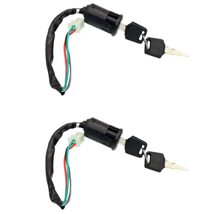 2X 4 Wire Ignition Switch Key for 50Cc 110Cc 125Cc 250Cc Quad Dirt Bike ...
