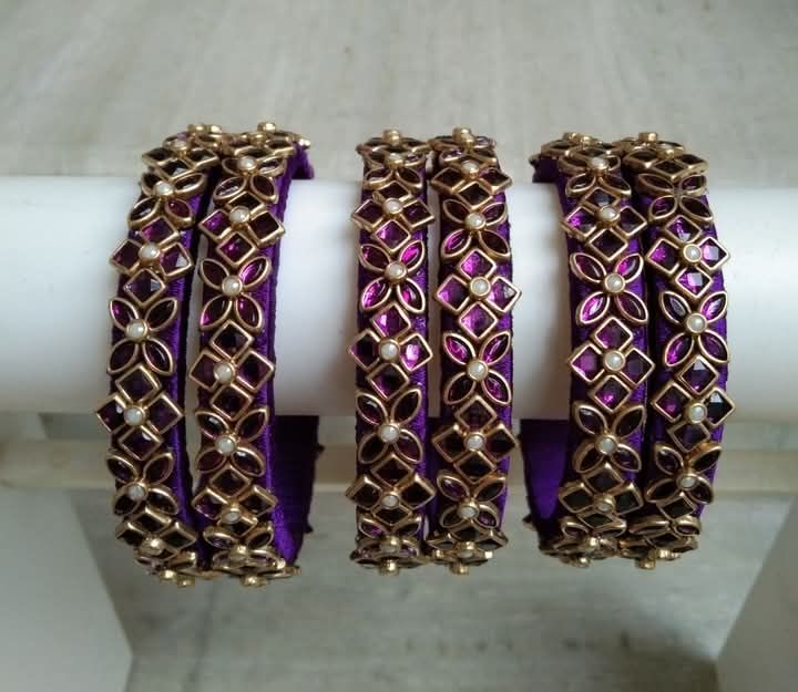 silk thread Handmade bangle (2 pcs) | Daraz.lk