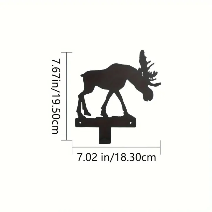 Graceful Metal Moose Key Hooks - Multi-Purpose Wall Key Holders - For ...