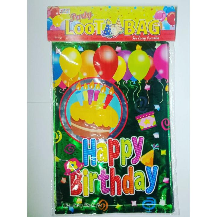 Pack of 10 Loot Bags Happy Birthday Party | Daraz.lk