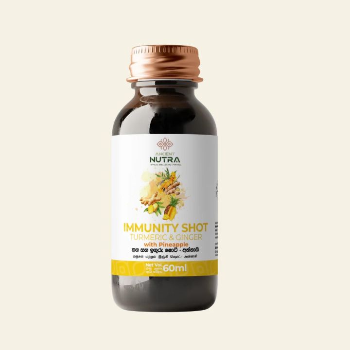 Ancient Nutra Turmeric & Ginger Immunity Shot - Pineapple | Daraz.lk