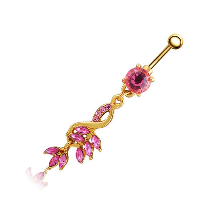 High Class Medical Women Belly Button Ring Beautiful Navel Piercing ...