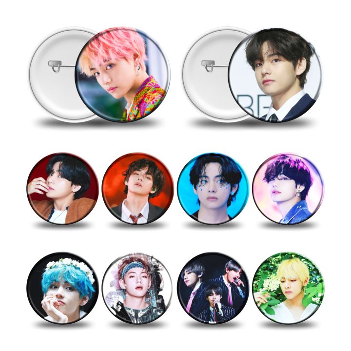 BTS V Kim Tae-hyung Taehyung Pin Badges K-Pop | Daraz.lk