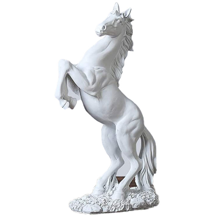 Art Sculpture, European-Style Flying Horse Decoration, Gifts White ...