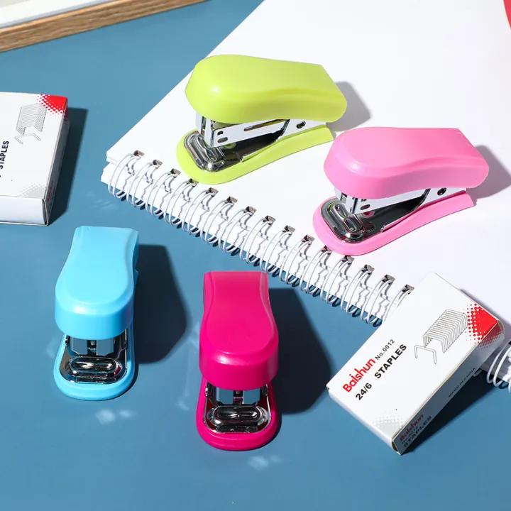 Portable and Cute Mini Small Sized Stapler Student Office Small Book ...