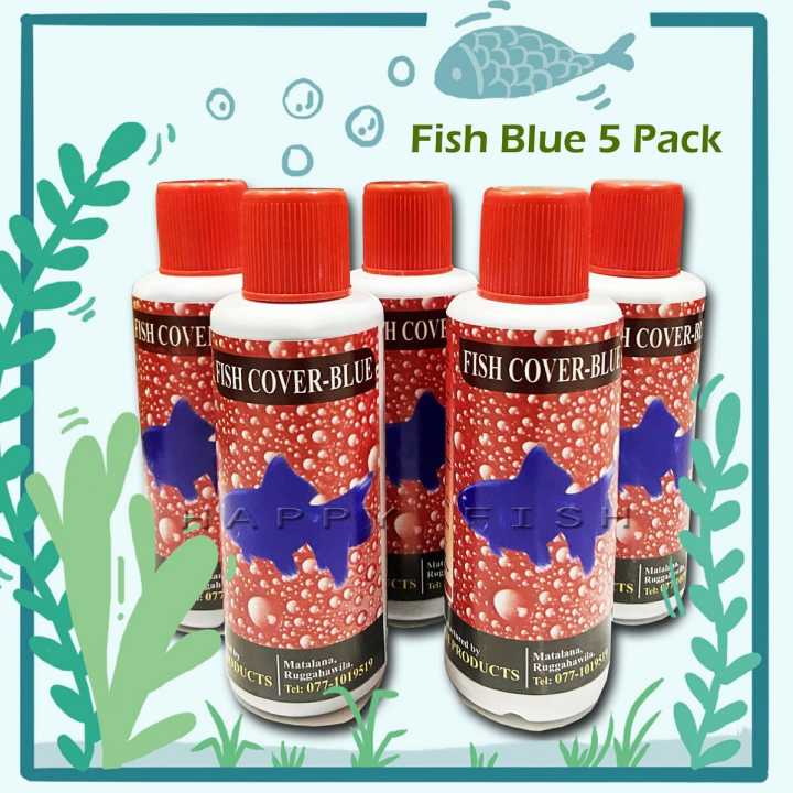 Fish Cover Blue Methylene Blue Fish Blue Aquarium Fish Care 130ml x 5 ...
