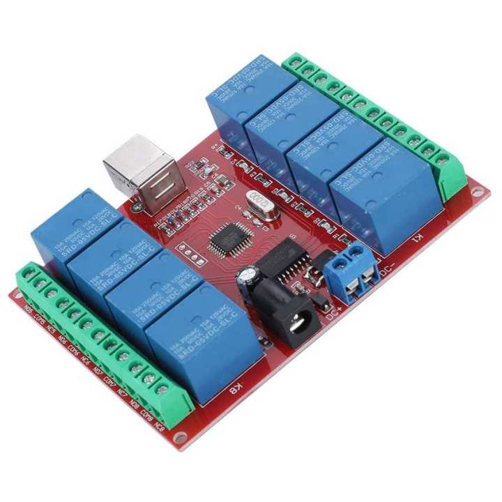 8 channel 5V Computer USB Intelligent Control Switch Relay Module Free ...