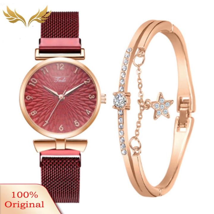 Super Girl Watch Bracelet Kit Pointer Ladies Quartz Wristwatch ...
